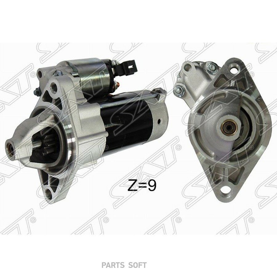 Стартер Toyota Allion (T240, T260) 01-21 / Corolla 00-13 (1 kW/ Z9) от официального дистрибьютора, SAT, артикул ST2810021020N