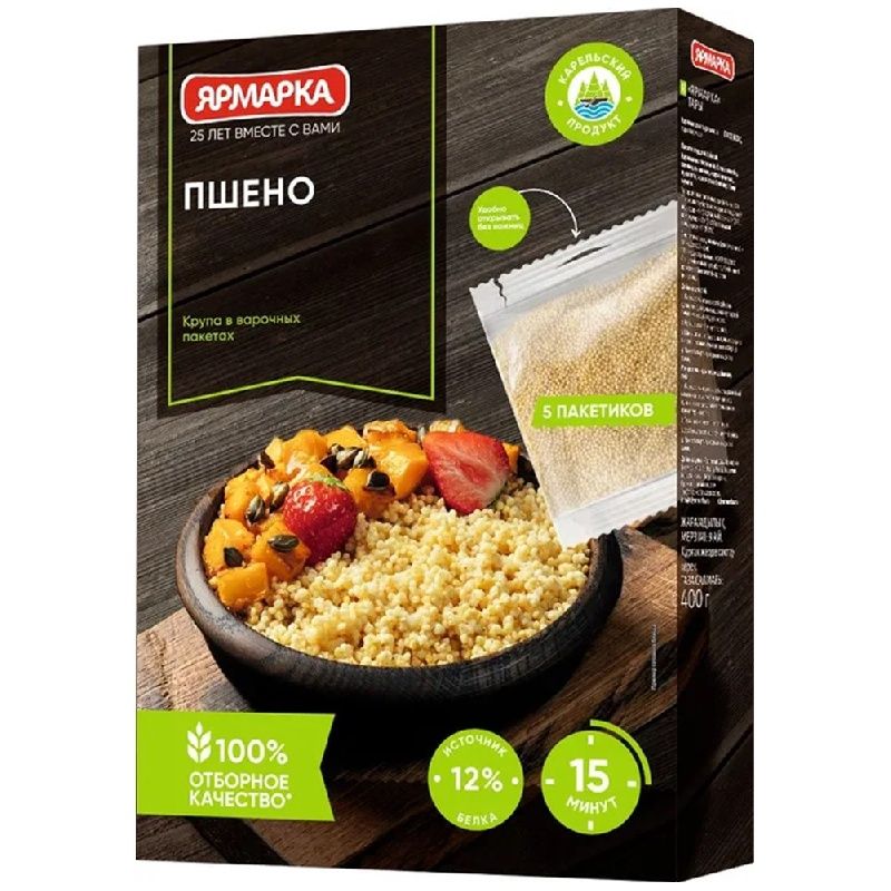 Пшено ярмарка "Отборная" (5шт0г) 400г