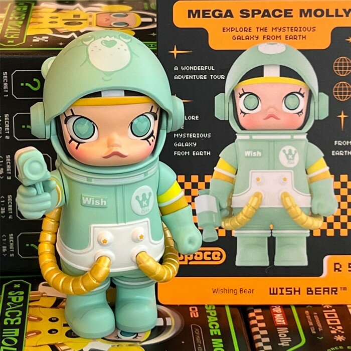 POP MART MEGA SPACE MOLLY Jasmine II Скрытая фигурка Желание Медвежонок, неповрежденная коробка
