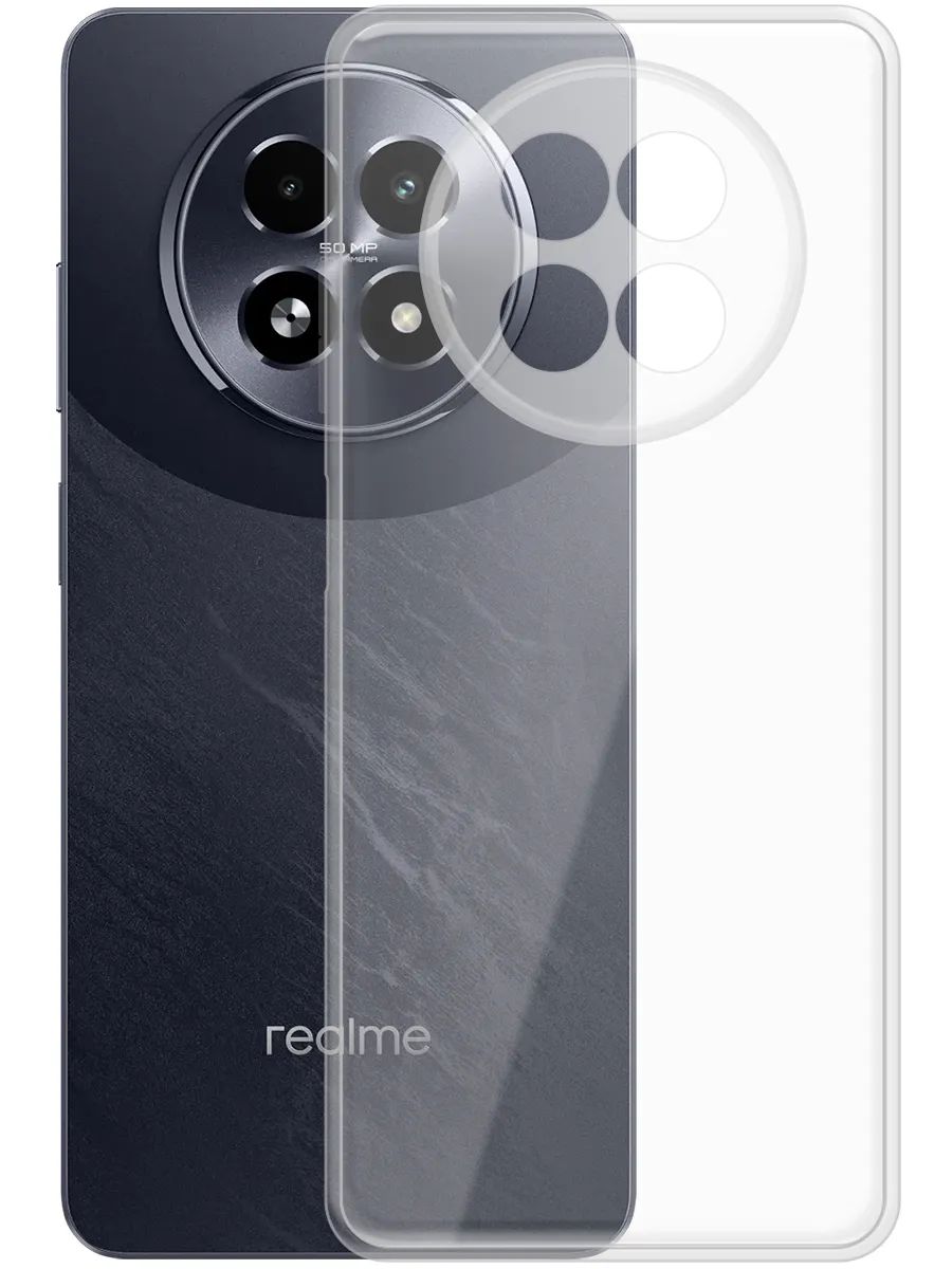Чехол Krutoff Clear Case для Realme 13+ 5G прозрачный
