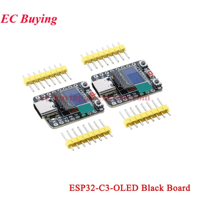 ESP32 C3 OLED Black Board 2шт