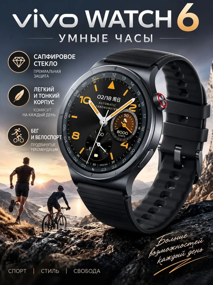 Vivo Смарт-часы vivo WATCH6, 45mm