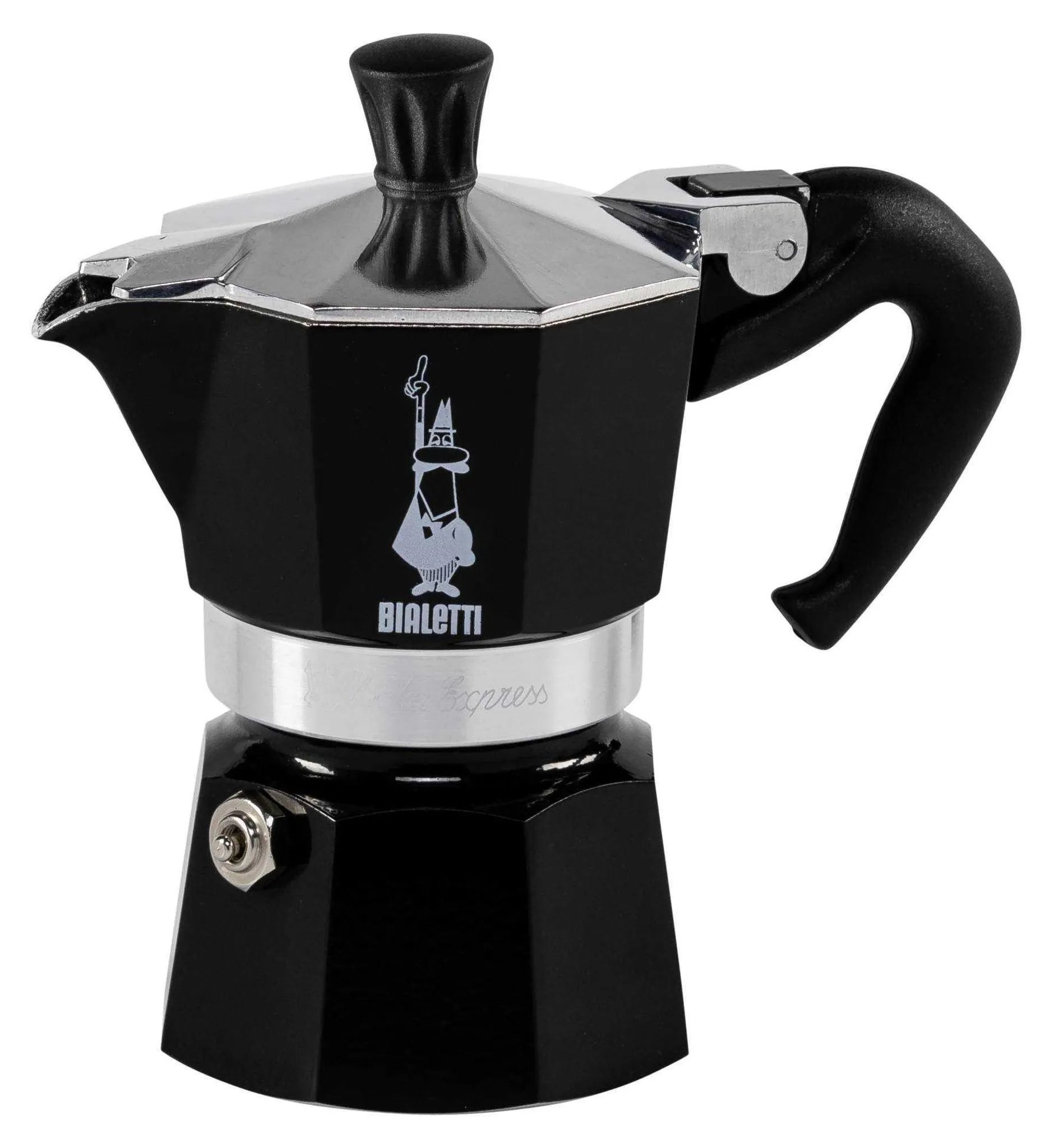 Гейзерная кофеварка Bialetti Moka Express Nera 1 порция 4951