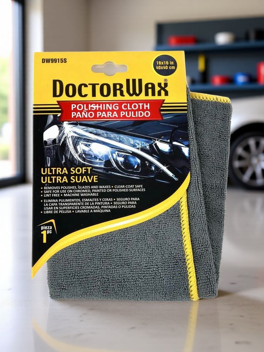 Микрофибра 40x40 см, 260 г/кв. м, DoctorWax DW9915S, салфетка из микрофибры