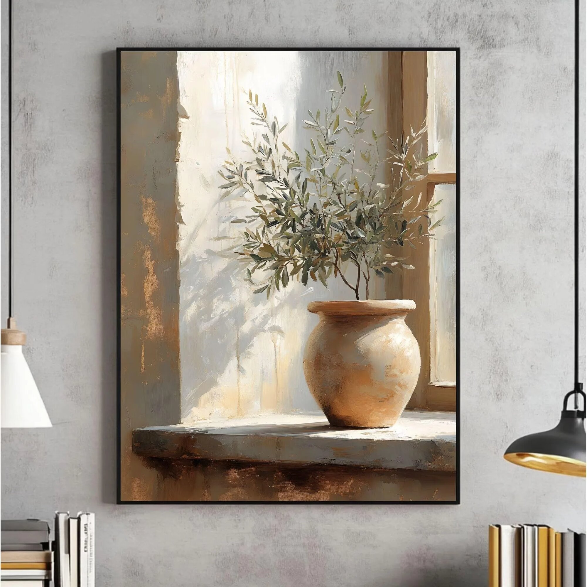Печать на холсте «Средиземноморское оливковое дерево» WO2159-15, 30x40cm No Frame