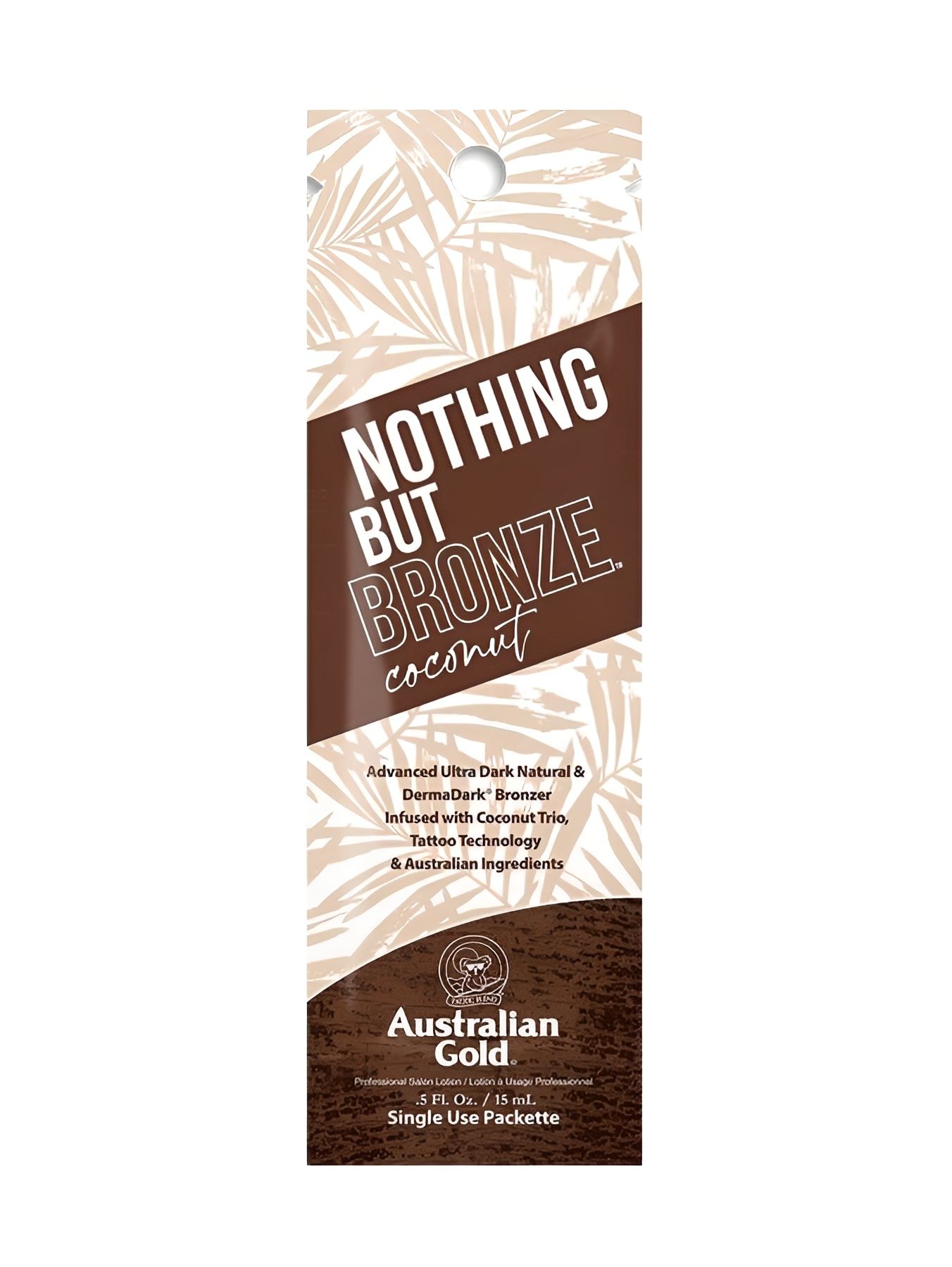 Лосьон для загара Australian Gold Nothing But Bronze Coconut, с бронзирующим комплексом, саше 15мл