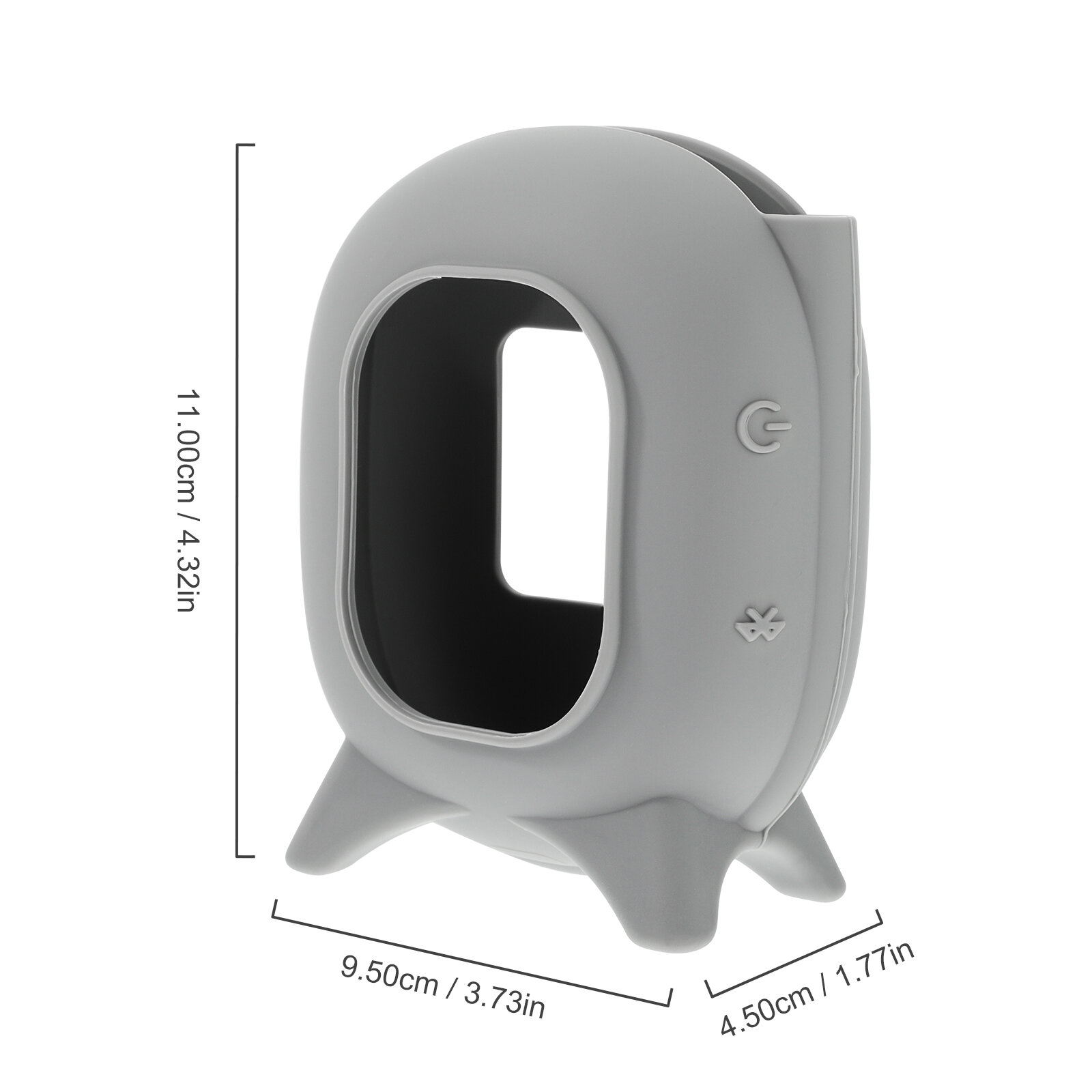 Защитный чехол на wireless speaker CLIP 4, стабильная установка, тёмно-серый, 4 предмета
