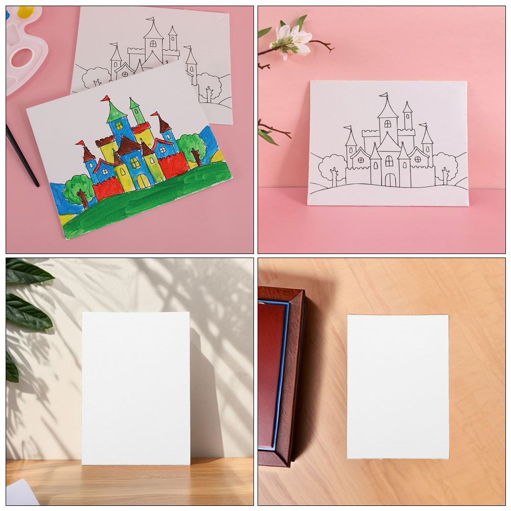 5 Шт Доски Для Рисования Размером 20.00X15.00X0.30Cm Холст Для Акриловой Живописи Арт-Товары