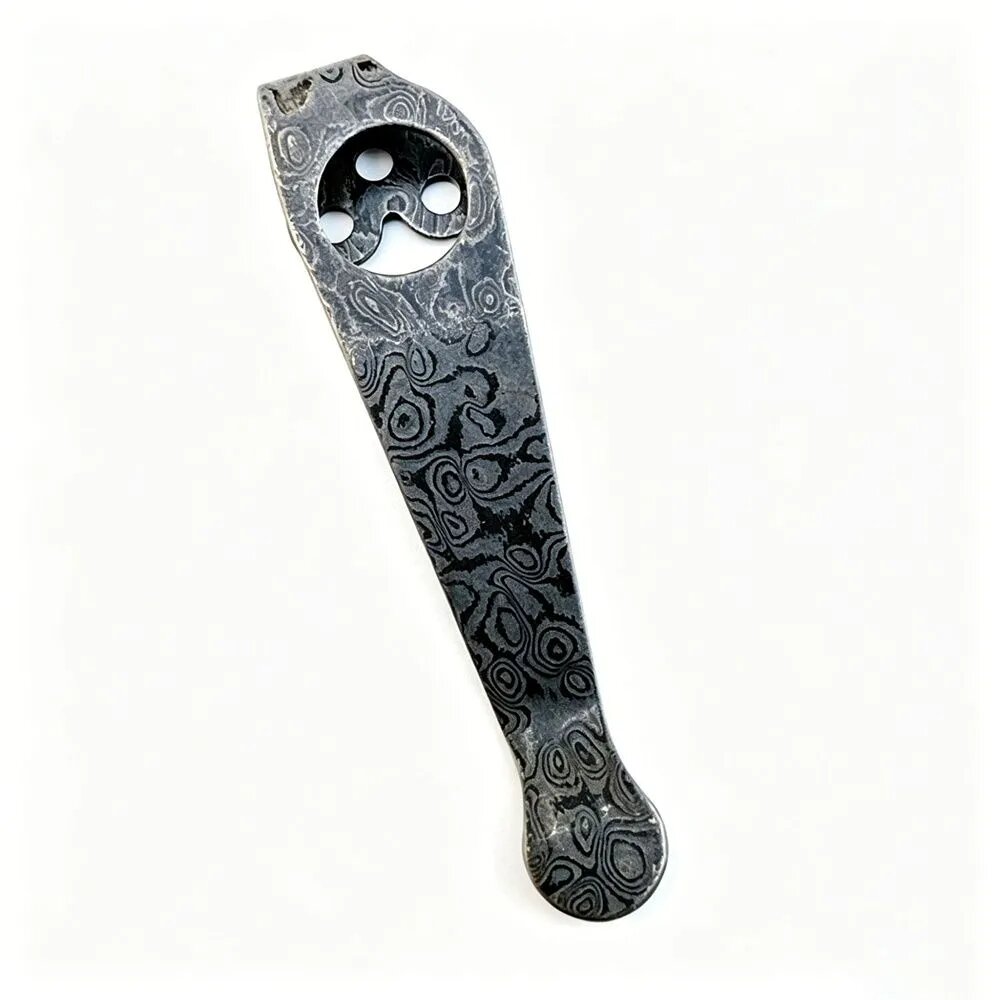 Карманный зажим для складного ножа из Дамасской стали для Spyderco Para 3 Paramilitary 2