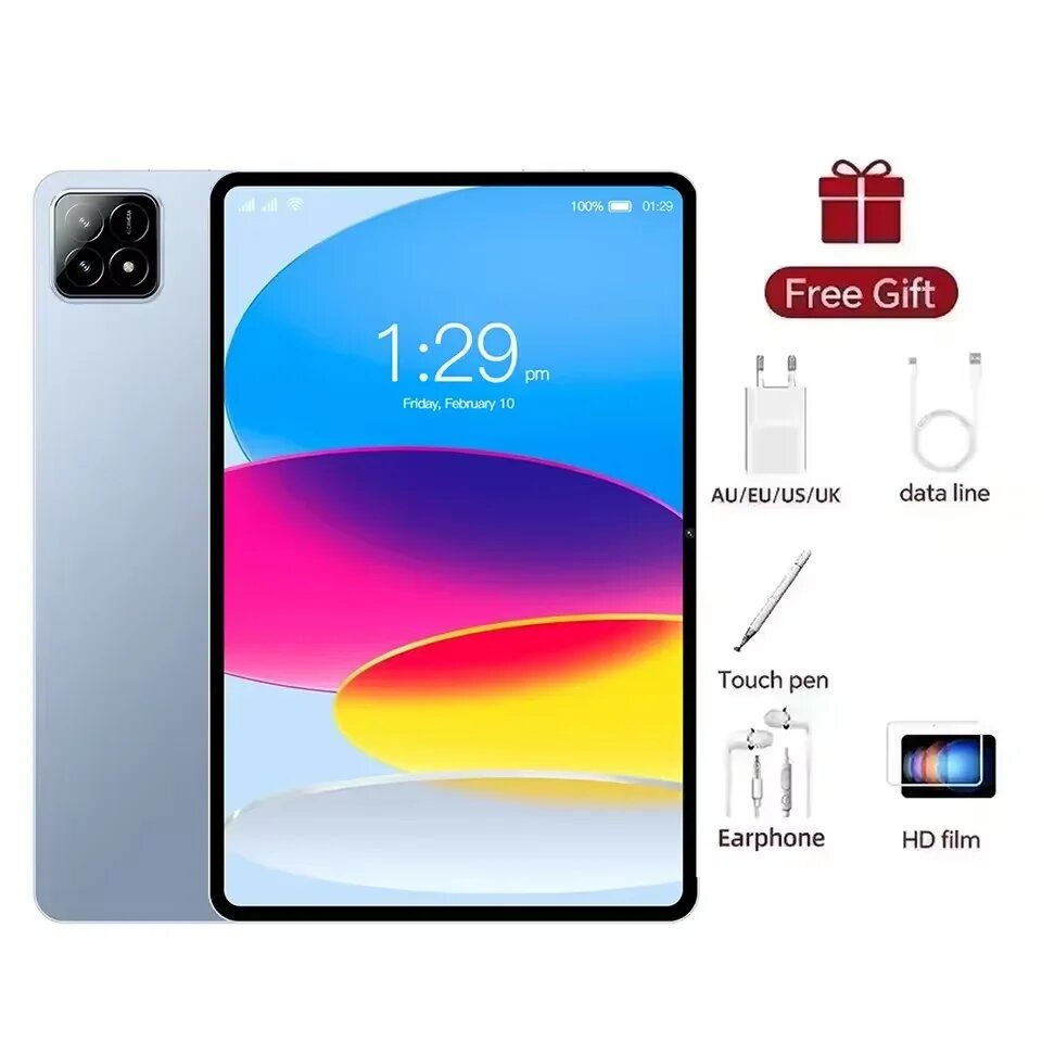 Глобальная версия оригинального планшета Pad 7S Pro, Android 16, 11 дюймов, 24 ГБ+2 ТБ, 8-е поколение, 20000 мАч, 5G, Dual SIM, Wi-Fi, GPS, Google Tablet Mini PC