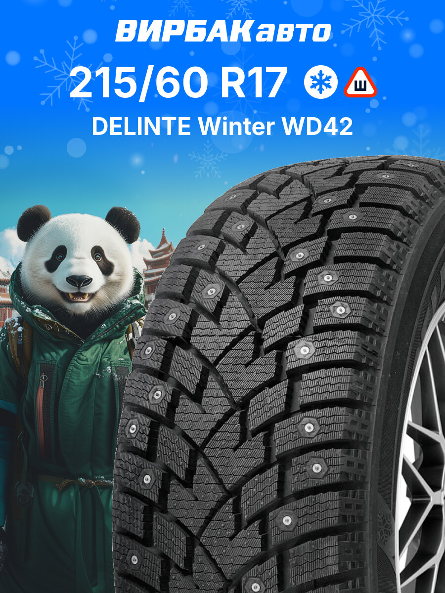 Зимние шины DELINTE Winter WD42 215/60 R17 96T, зимняя автомобильная резина