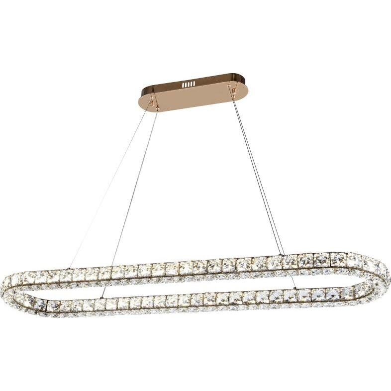 Подвесная люстра Stilfort UltraTon 4052/03/12PL, LED 80 Вт, золотой/прозрачный