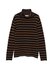 Свитер BE YOU Striped roll-neck sweater, размер 40, , blue