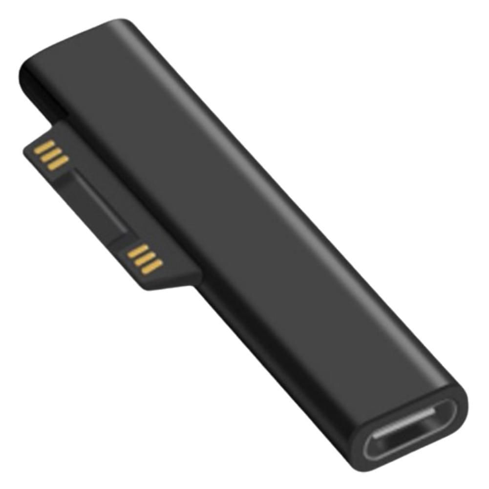 Переходник USB-C на Surface Connect, для Surface Pro 3, Pro 4, Pro 5, Pro 6, черный