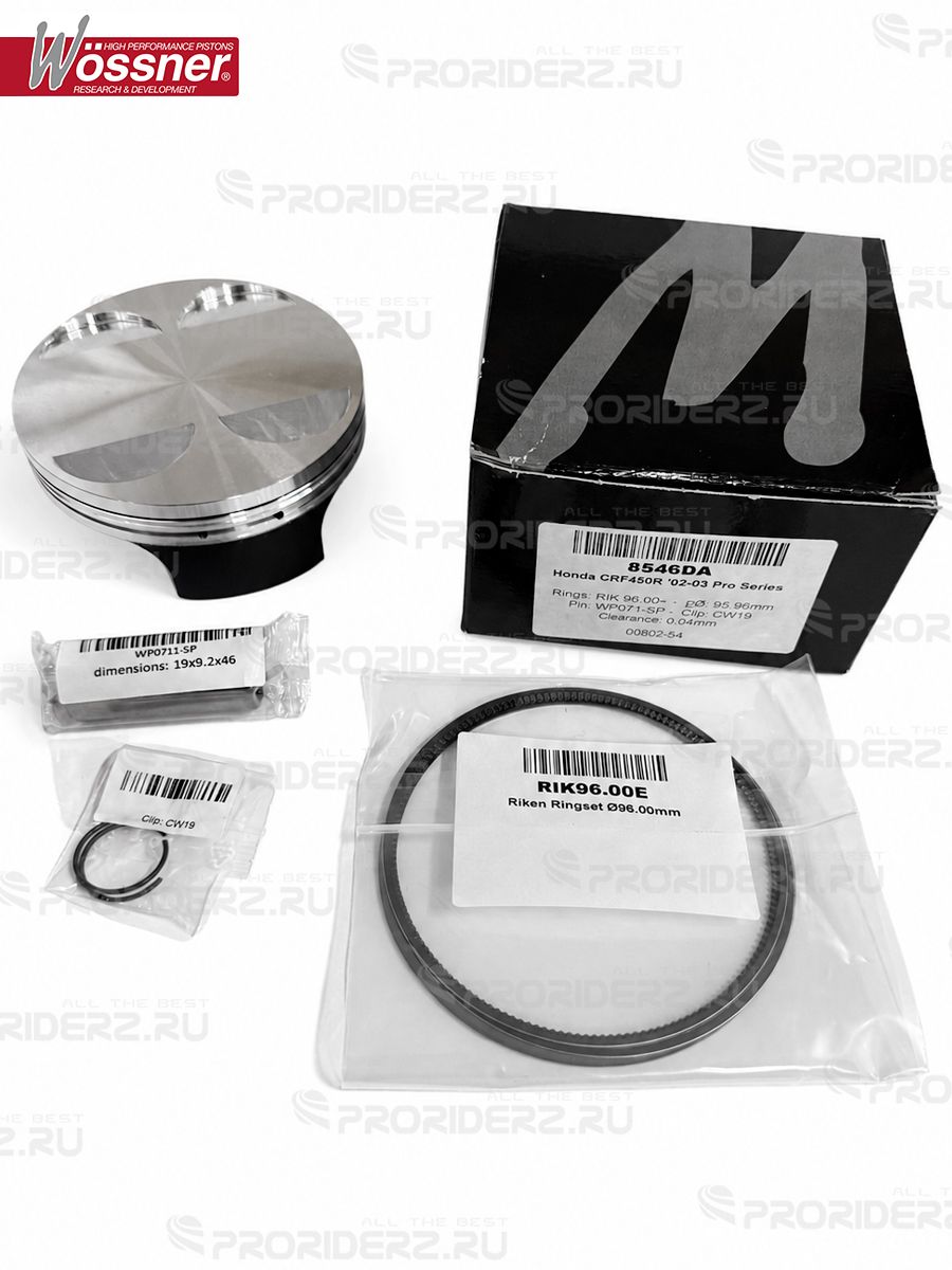 Поршень для мотоцикла CRF450R 02-03 от бренда Wossner 8546DA
