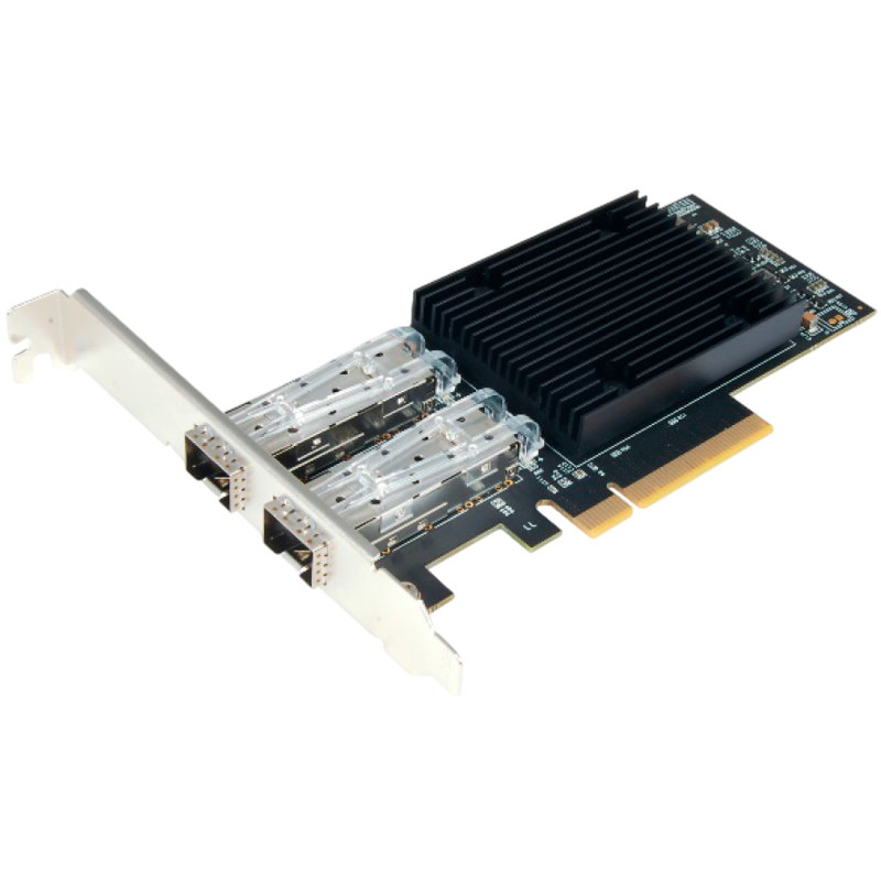 Сетевая карта Sunrich technology(h. k.) Broadcom PCIe 2-Port 10G SFP+ Network Adapter, 2 порта, PCIe 3.0 x 8 N-1080