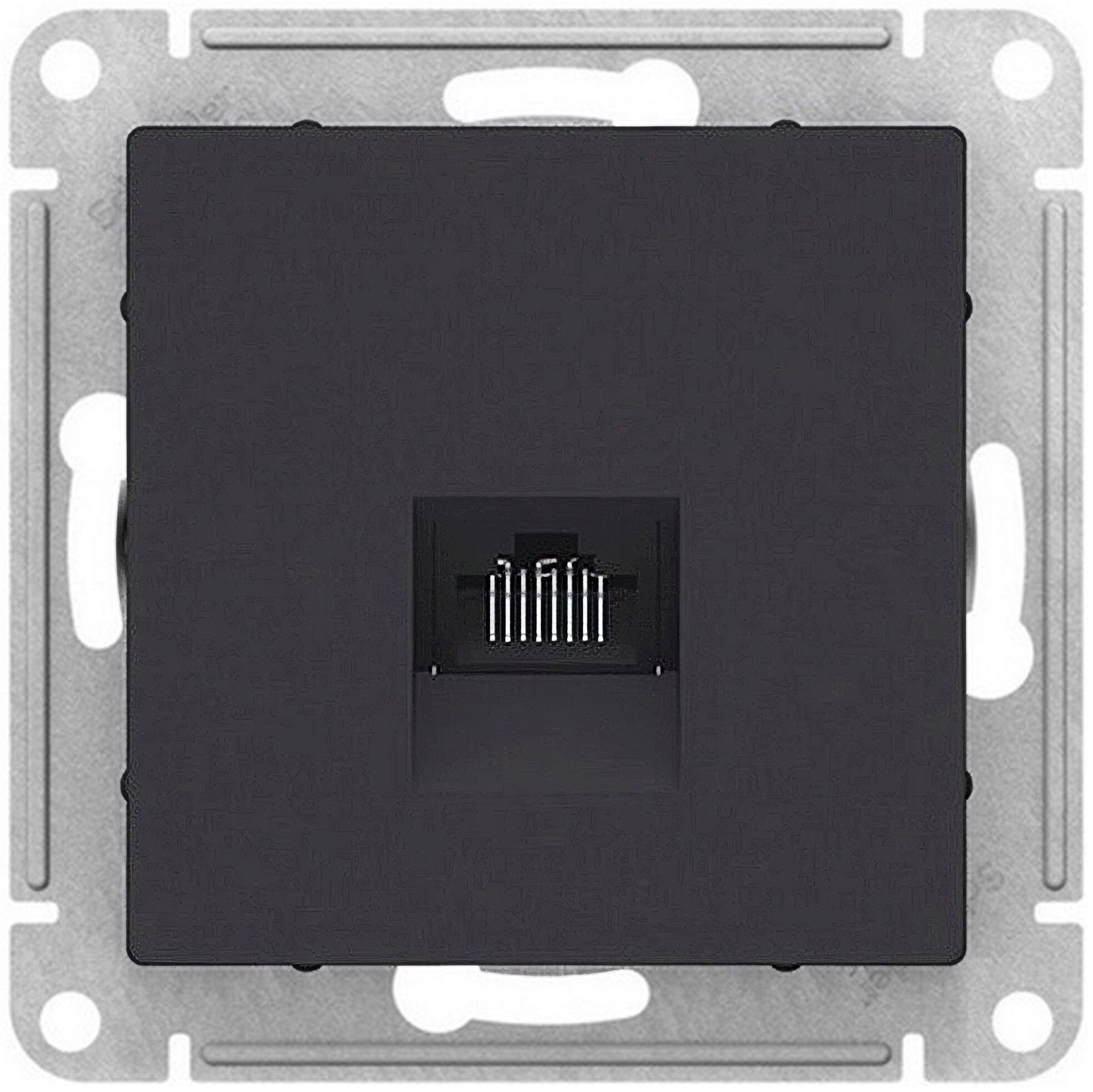 Розетка RJ-45 1 пост Schneider Electric Atlas Design карбон