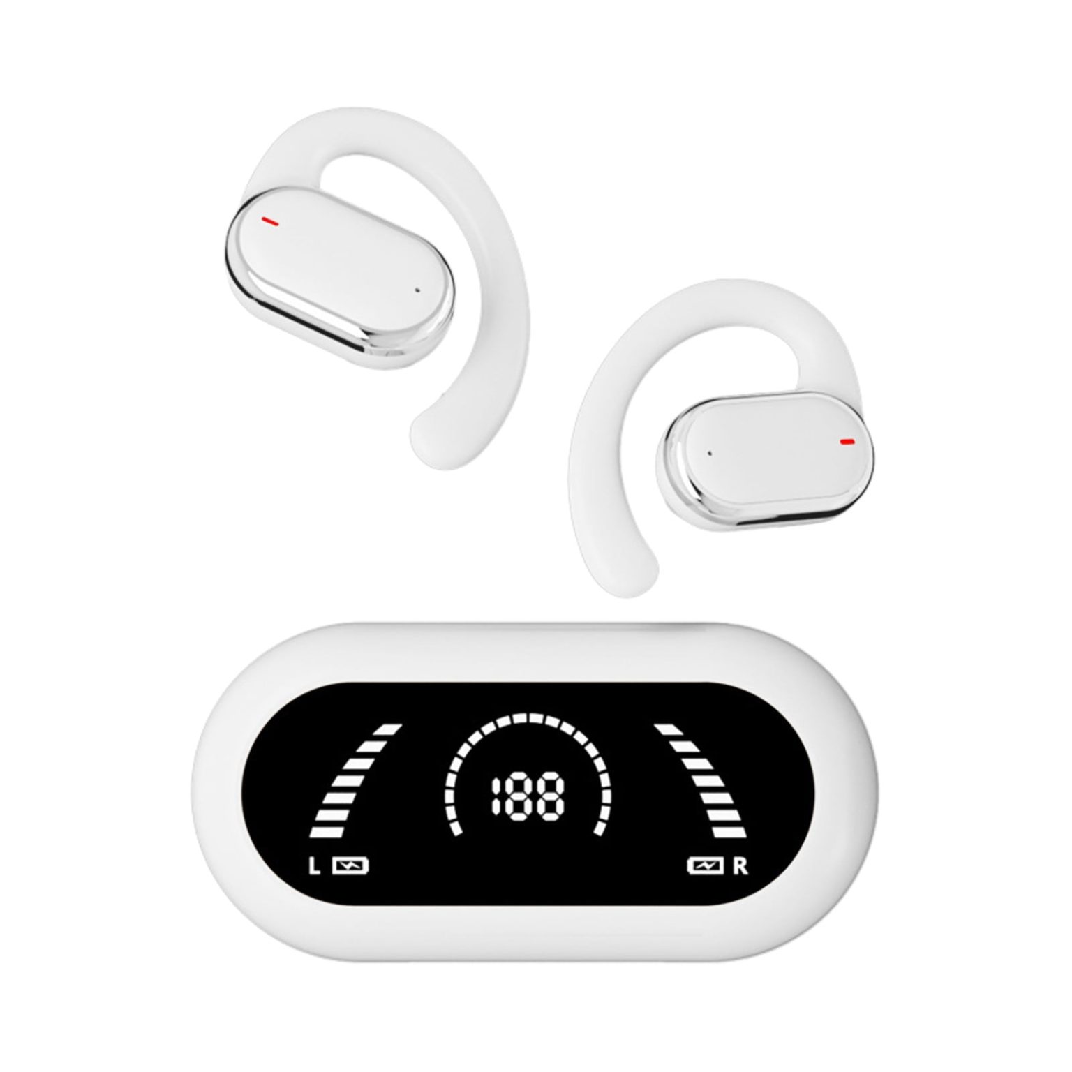 Беспроводные наушники, 9 часов воспроизведения, Bluetooth, с зарядным кабелем.