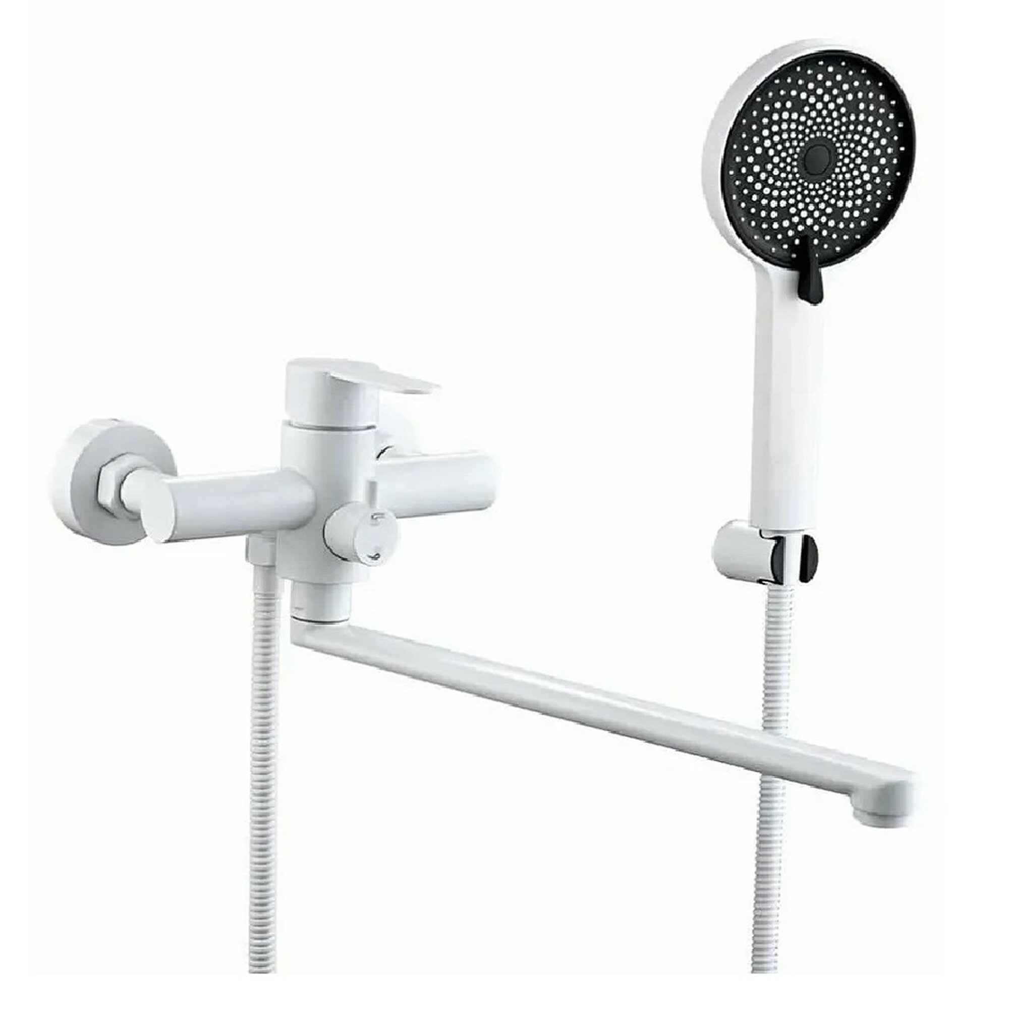 Смеситель для ванны Fmark FS8225W, керамический картридж, цвет белый