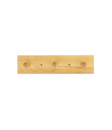Вешалка PRBRUSH для одежды малая, дерево, закругленные крючки, 3шт (701000)