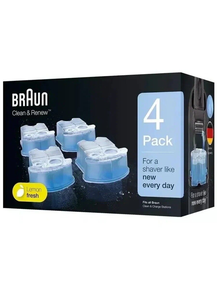 Эксклюзивный фильтр сменныйЧистящие картриджи для бритв Braun CCR4 Clean & Renew