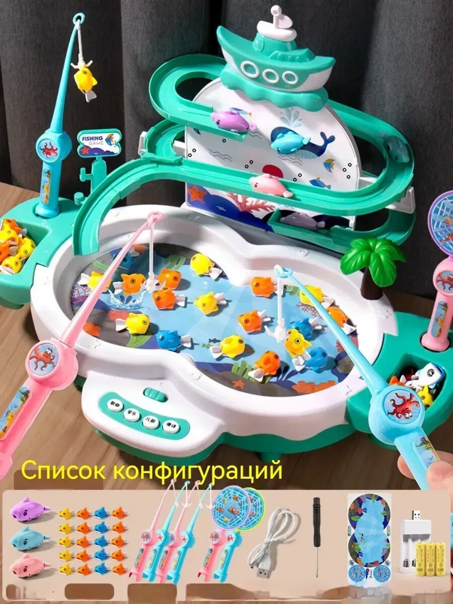 Аквариум с рыбками игрушечный