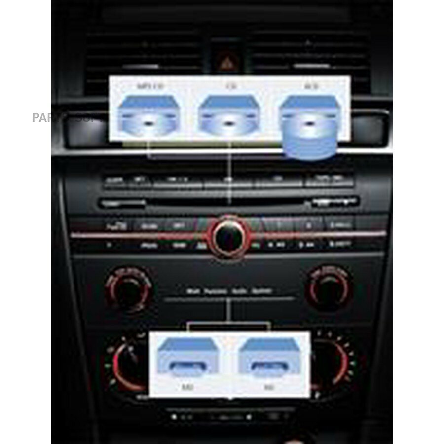 Модуль CD чейнджера от официального дистрибьютора, MAZDA, артикул GJ6D79EGX