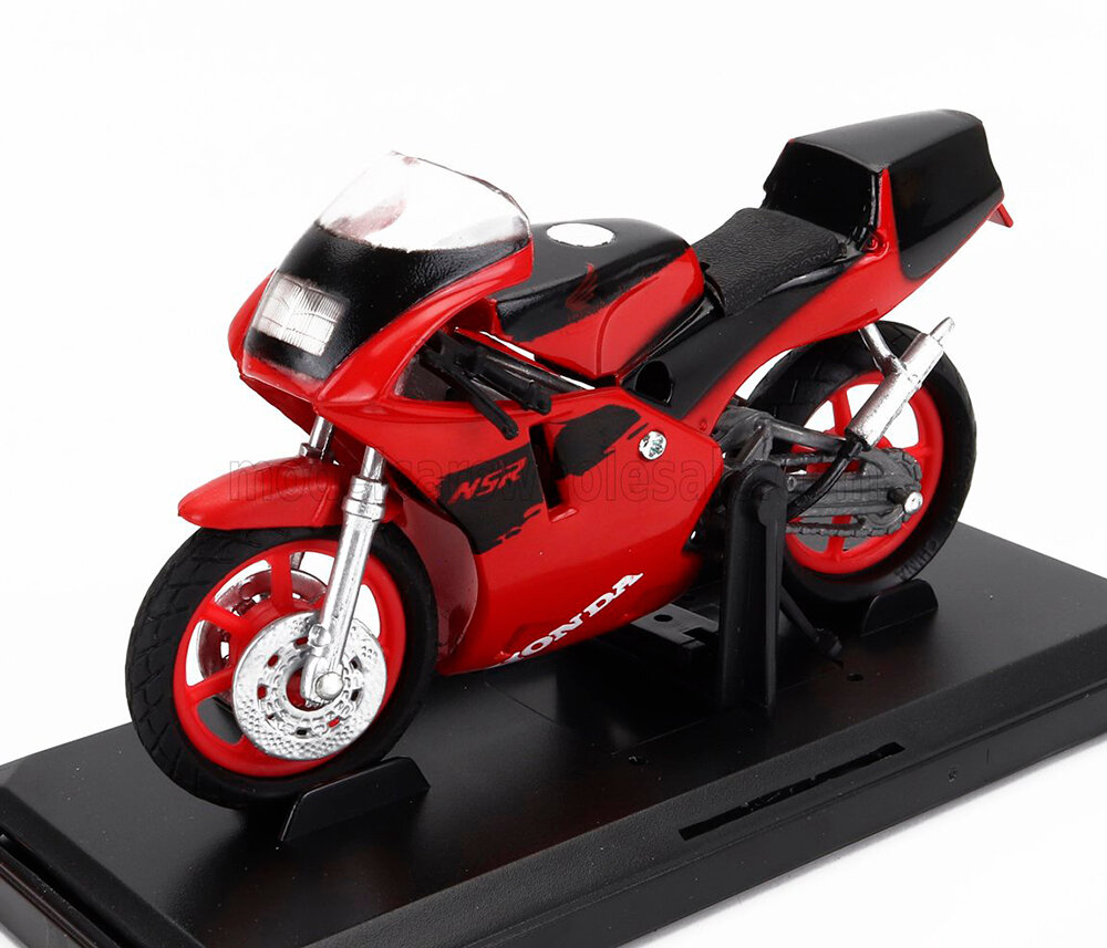 Модель коллекционная MOTOR MAX Honda nsr 250 1987, white red blue
