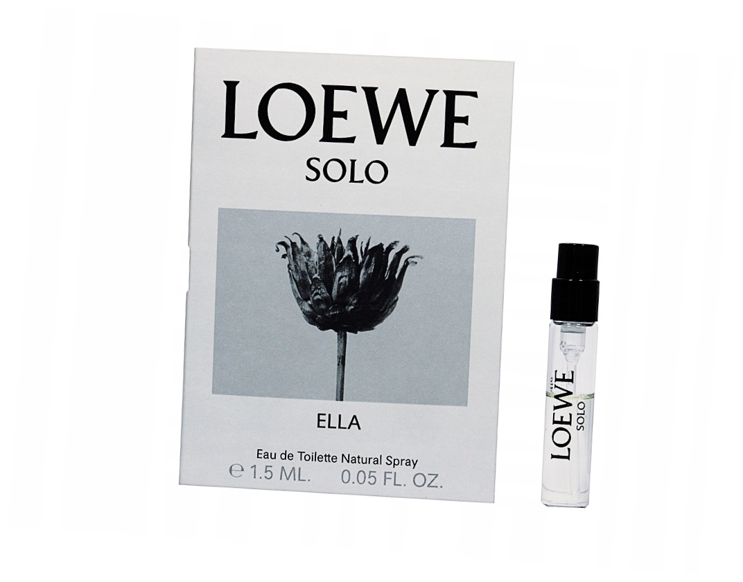 Проба парфюма Loewe Solo Loewe Ella Eau De Toilette 1.5 / Туалетная вода Лоеве Соло Лоеве Элла Туалетная Вода миниатюра