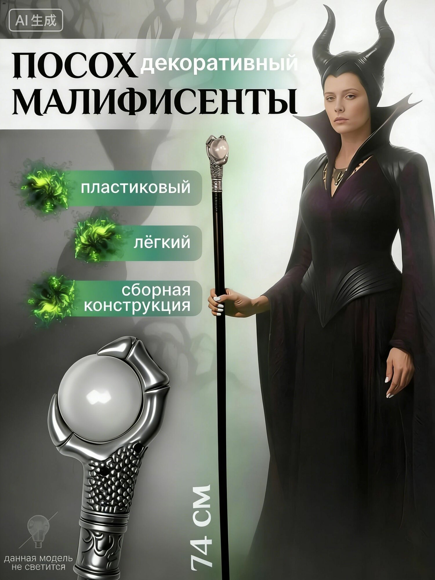 Посох волшебника чародея Малефисенты
