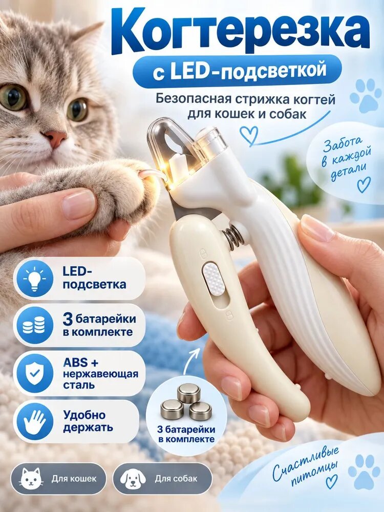 Когтерезка для кошек и собак мелких пород