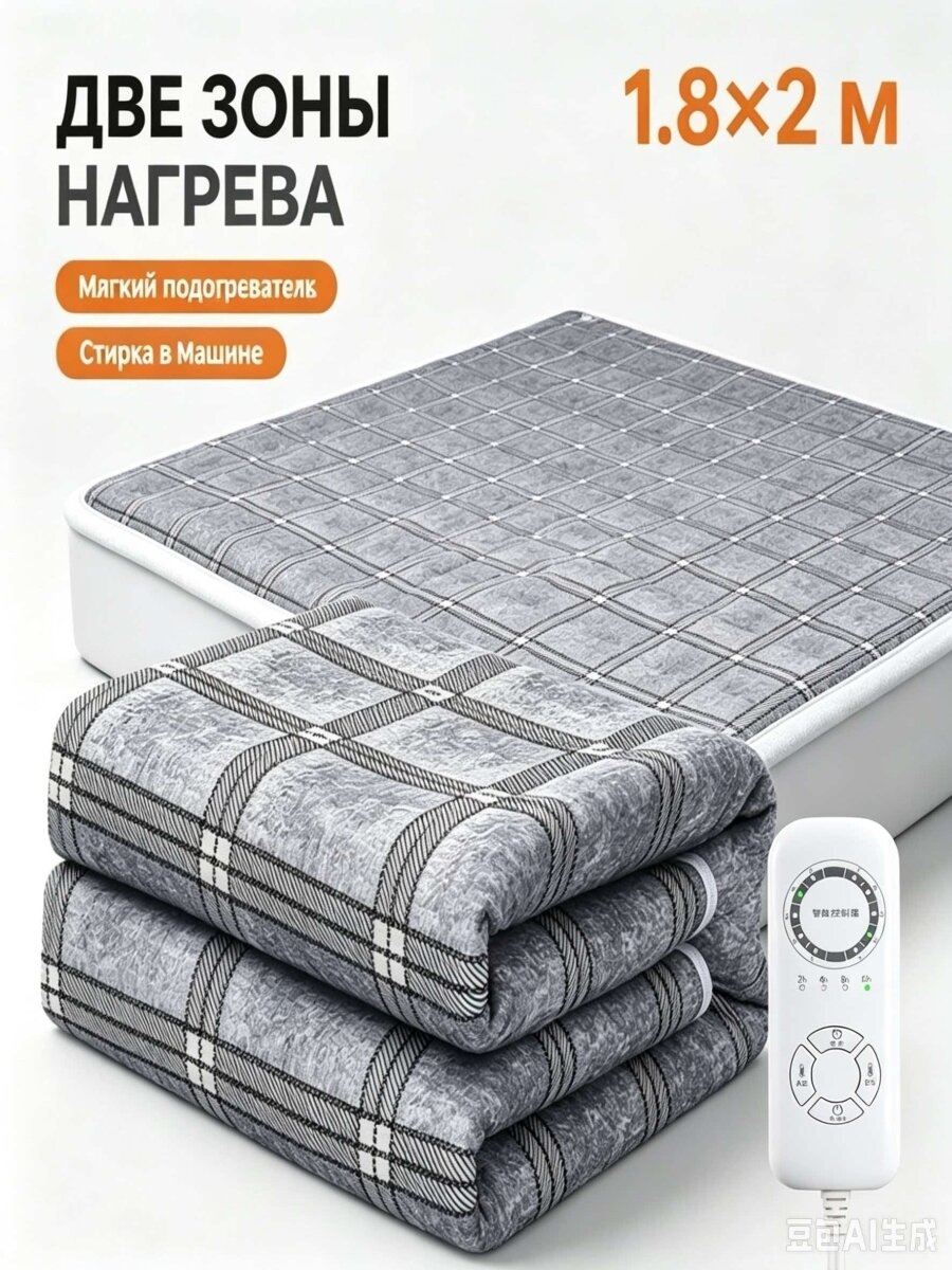 Электропростыня 180x200 см, 220 Вт