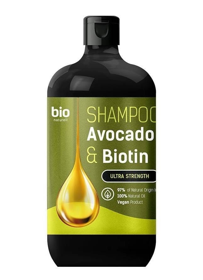 Шампунь для волос Bio Naturell, масло авокадо и биотин, для всех типов волос, 946 мл