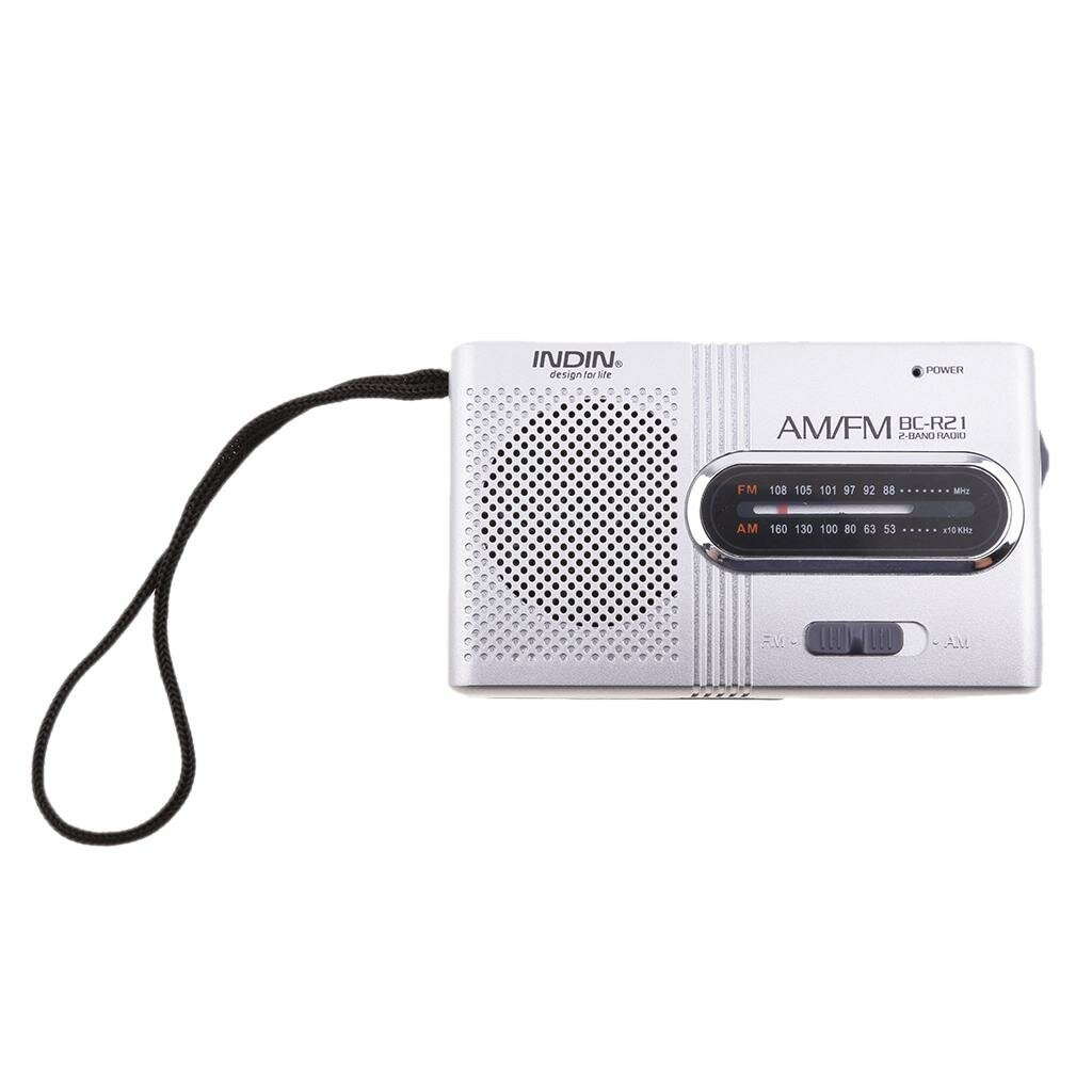 Карманный AM/FM-радиоприемник, телескопическая антенна, встроенный динамик.