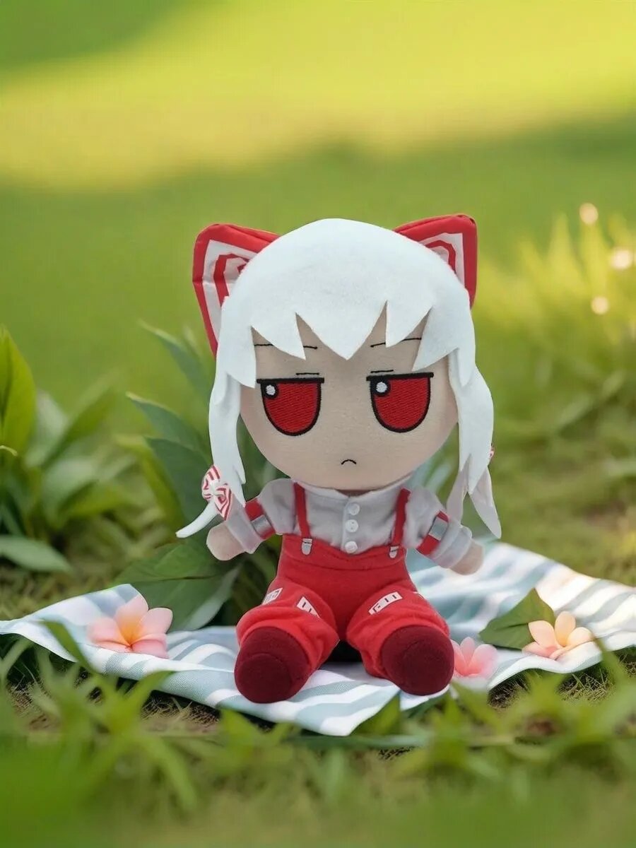 Аниме Мягкие Игрушки TouHou Project Fumo Fujiwara no Mokou / Фудживара но Моко Игрушка Антистресс 20 CM
