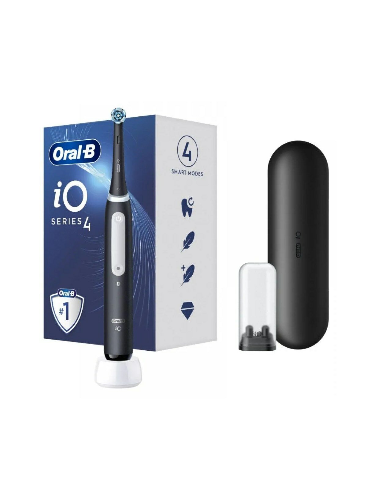 Электрическая зубная щетка Oral-B iO 4 Black, 4 режимов