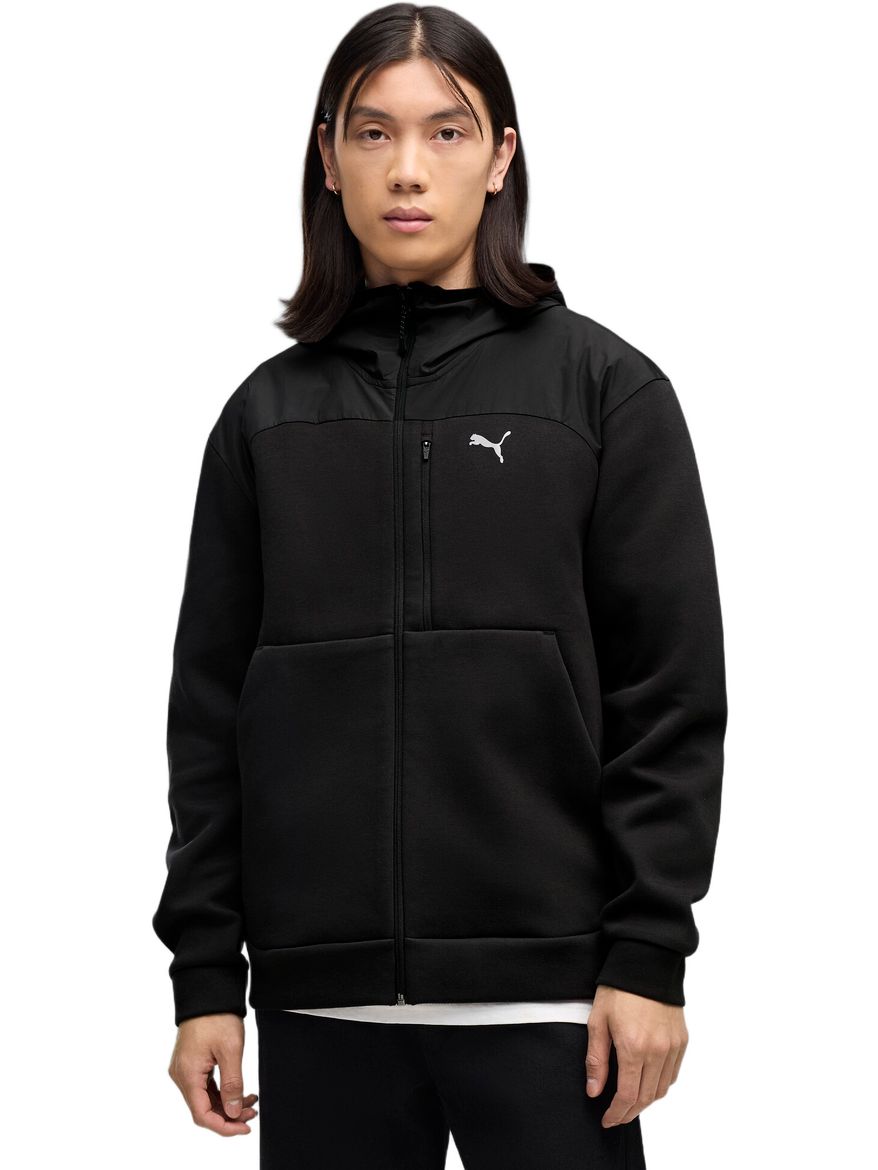 Толстовка спортивная PUMA PUMATECH Material Mix Full-Zip Hoodie DK
