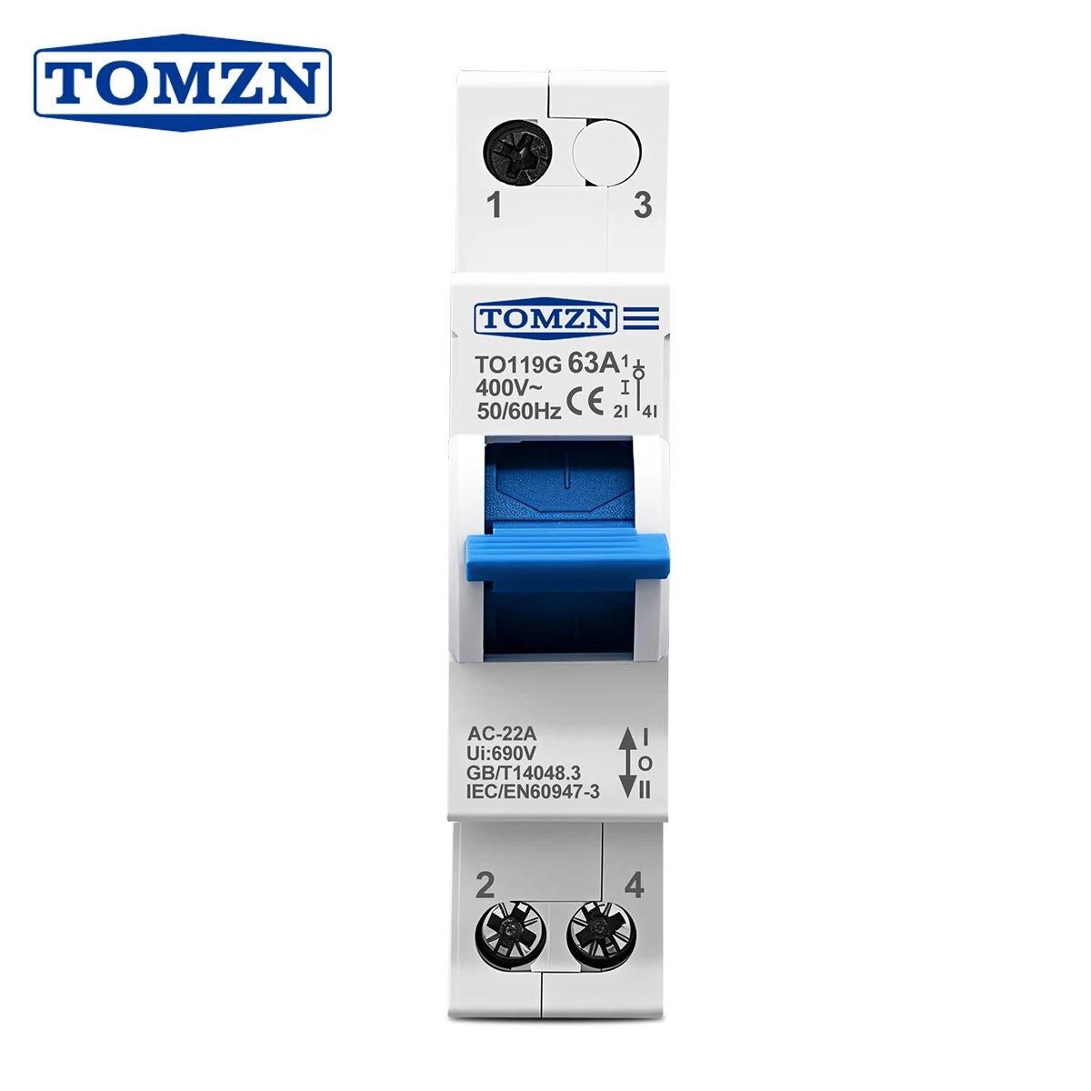 Ручной выключатель TOMZN 1P 63A MTS, 40A