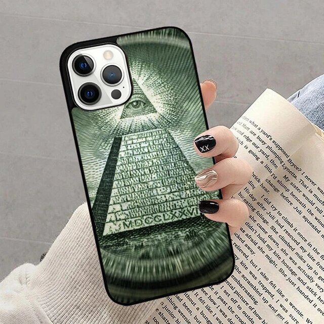 Чехол для iPhone 15 с принтом Illuminati Eye