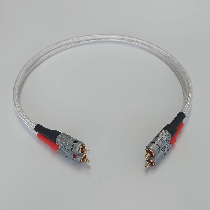 QED Signature Самозащелкивающийся Chord RCA Аудио Кабель Пара Пред-собранный Сигнальный Кабель 3.5м