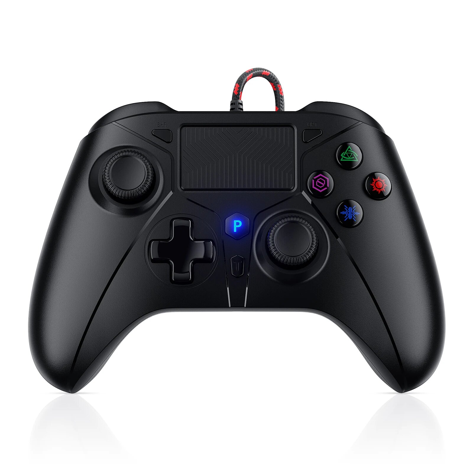 Черный проводной геймпад Turpow для PS5/PC