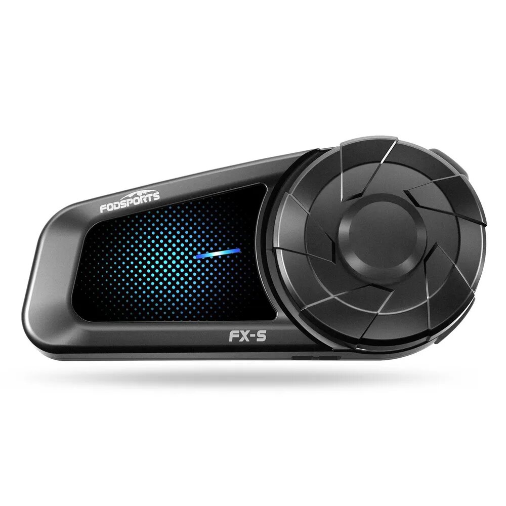 Мотоциклетная Bluetooth-гарнитура Fodsports FX-S, водонепроницаемость IP67, шумоподавление CVC и ENC, автоматический ответ на звонки, управление через приложение