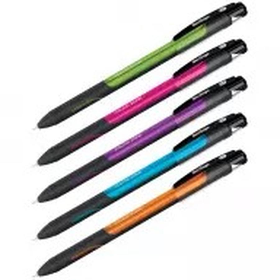 Шариковая ручка Синие чернила 0.7 мм, прорезиненный корпус ассорти, Berlingo Color Zone stick