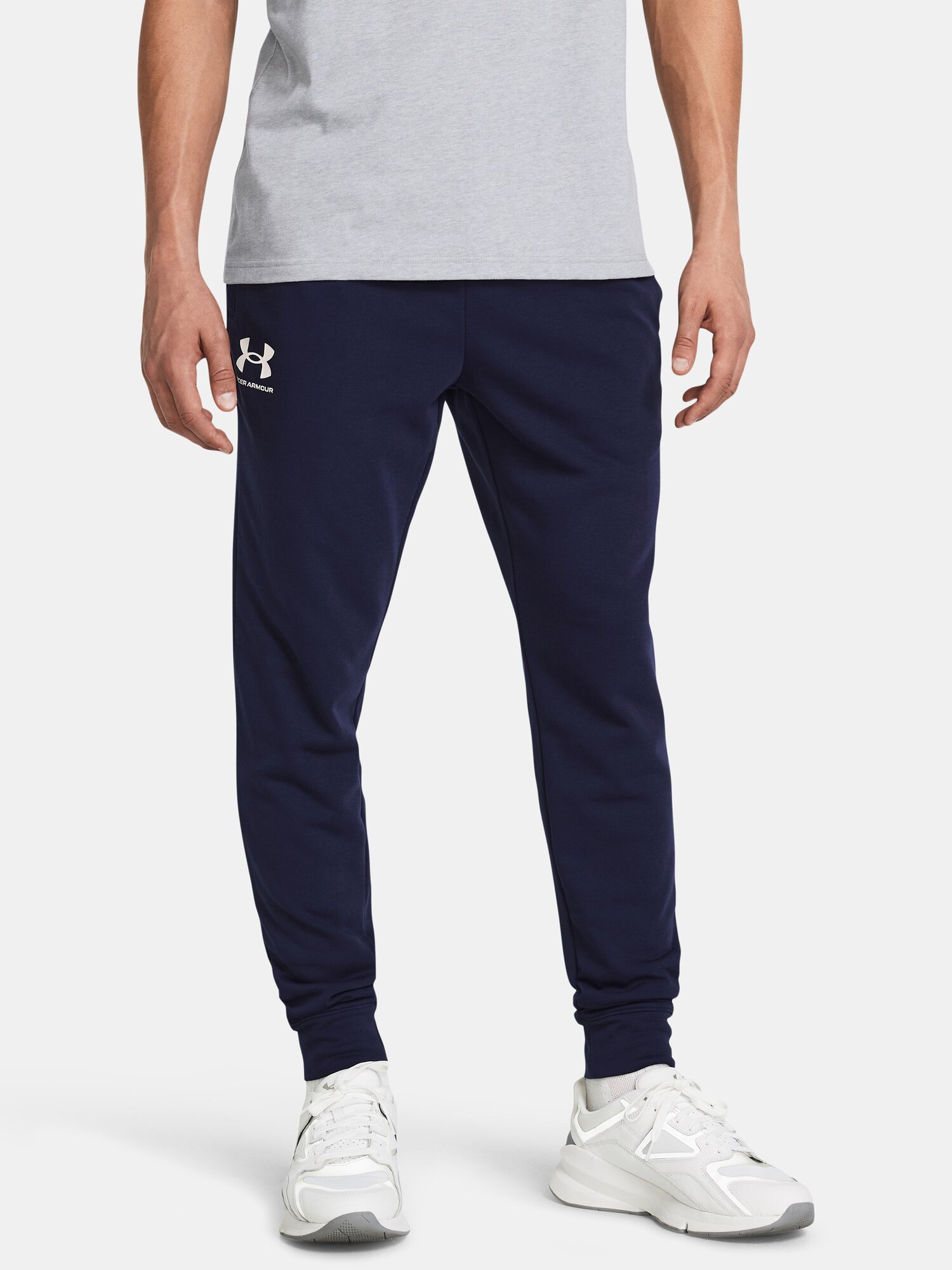 Брюки спортивные Under Armour Rival, размер S, темно-синий