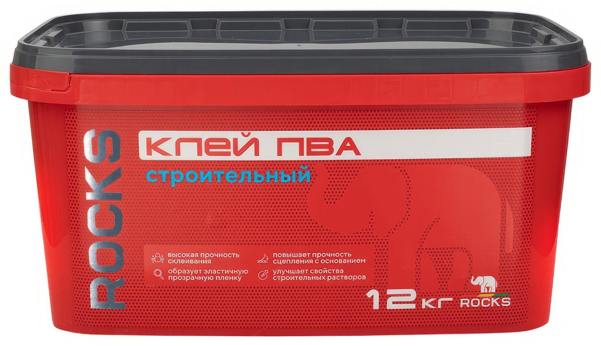 Клей ПВА строительный Rocks 12 кг