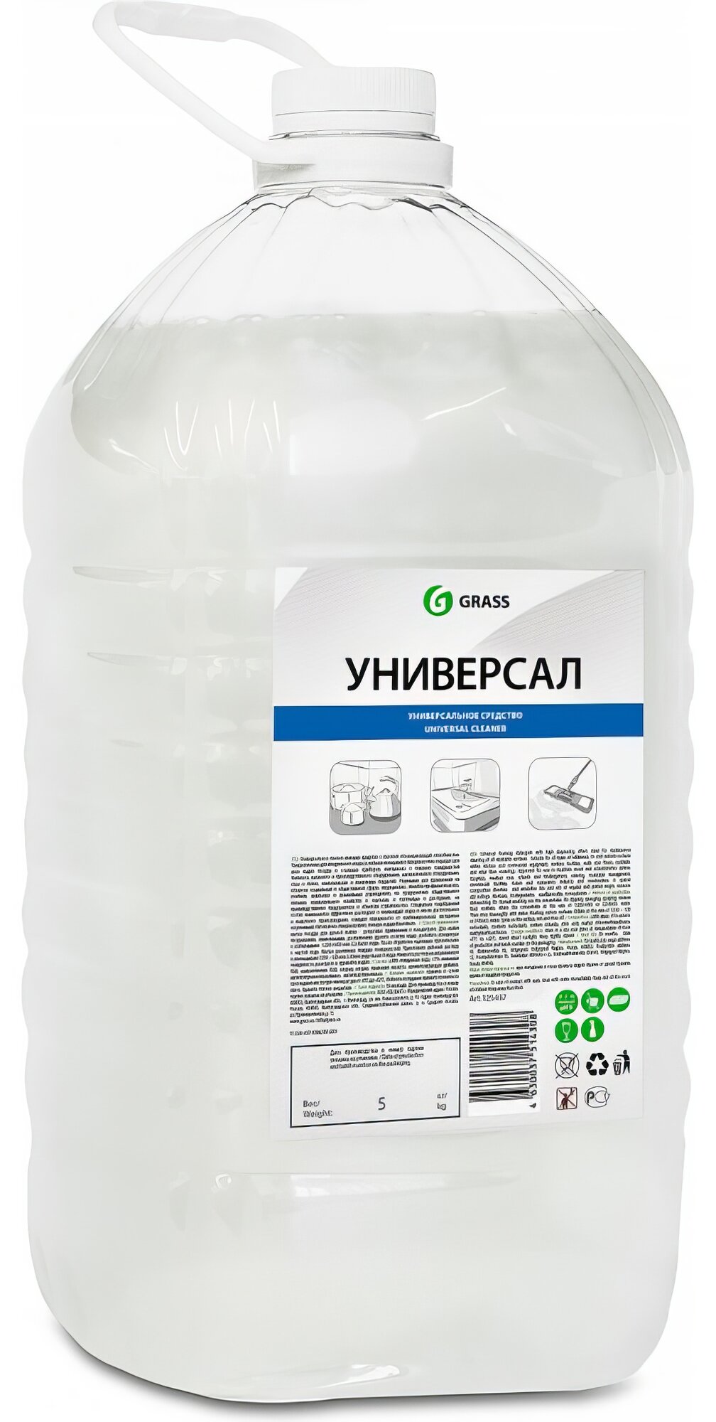 Универсальное пенное моющее средство Grass универсал канистра 5 кг 125457
