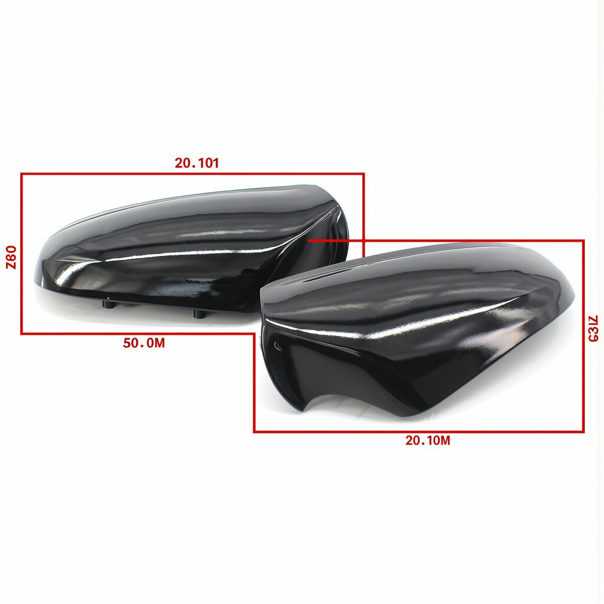 Деталь внешней обшивки для Opel Astra Vauxhall Astra 2004 по 2009 год, левая блестящая черная накладка на зеркало замена корпуса зеркала