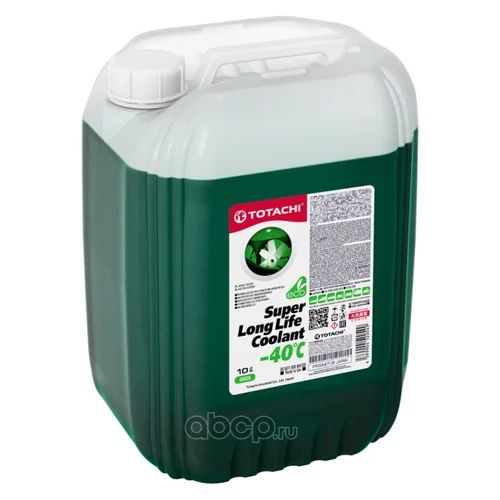 Жидкость охлаждающая TOTACHI Super Long Life Coolant Green -40C 10л арт. 41610