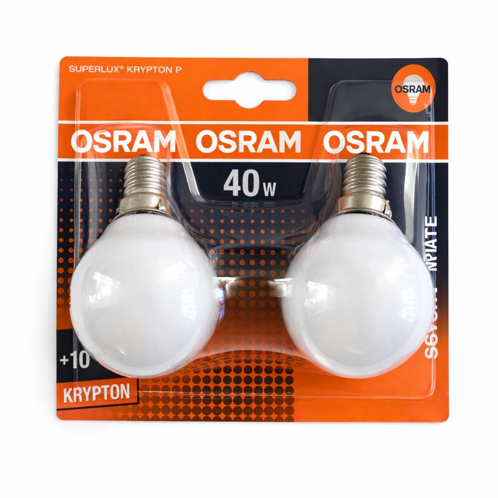 Osram Лампочка E14 40w 230v krypton Superlux матовая, накаливание(2 штук в комплекте)