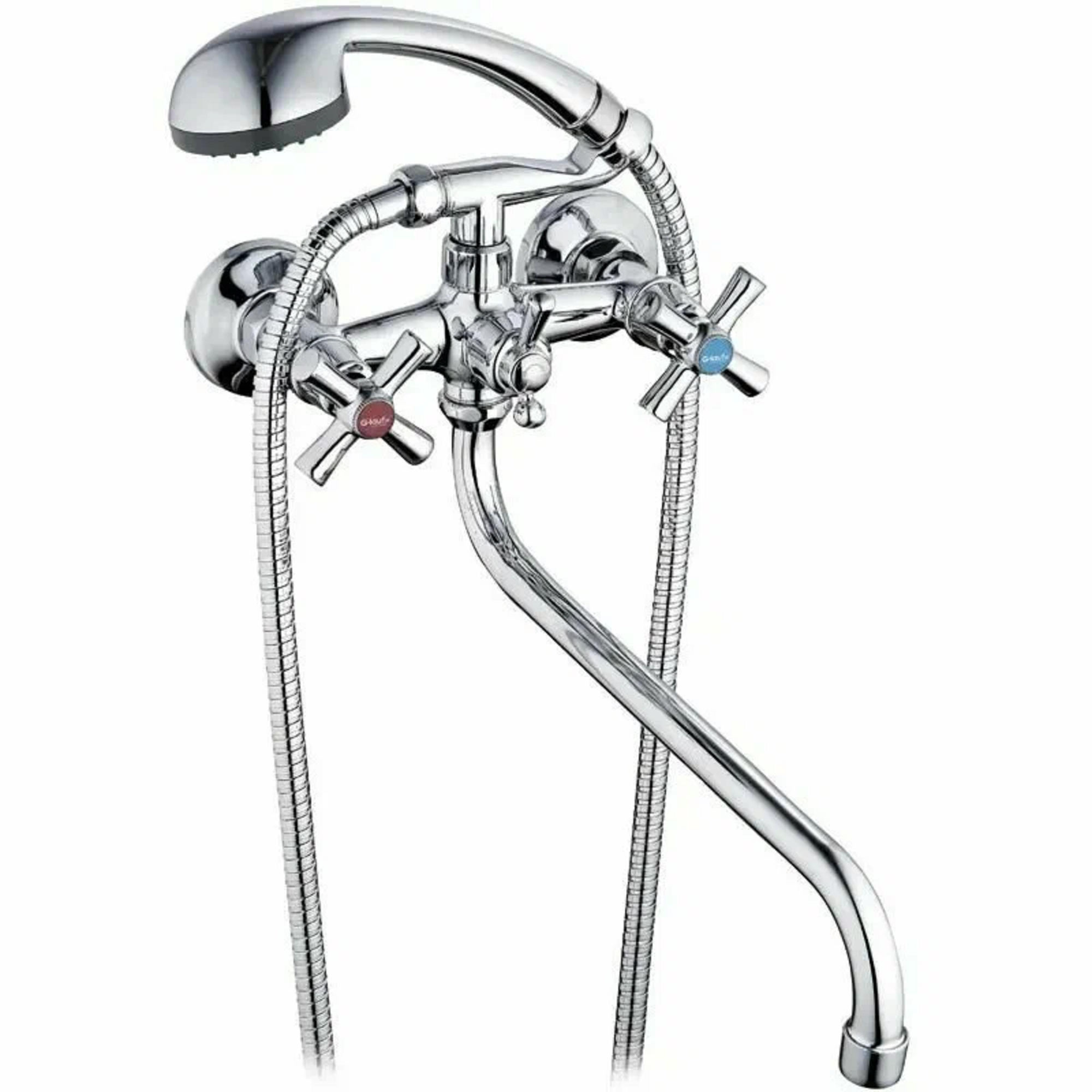 Смеситель G.lauf QFR7-A722 универсальный, двухвентильный, шаровое переключение